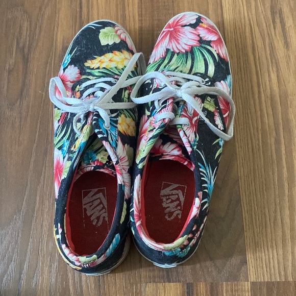 Vans | Shoes | Floral Vans | Poshmark